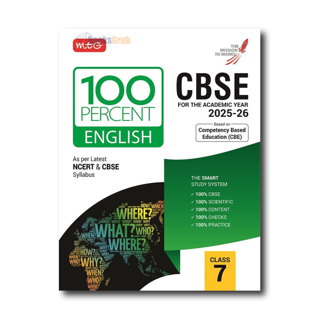 Buy CBSE 100 Percent Class 7 English Book for 2025-26 Exam | Based on ...