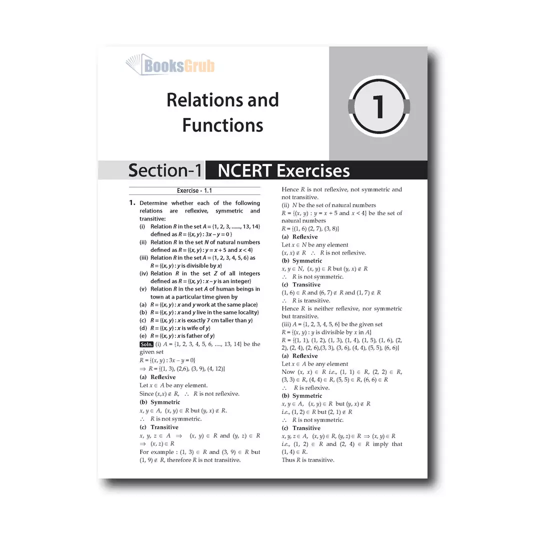 Buy NCERT Text Book + Exemplar Problems – Solutions Mathematics Class ...